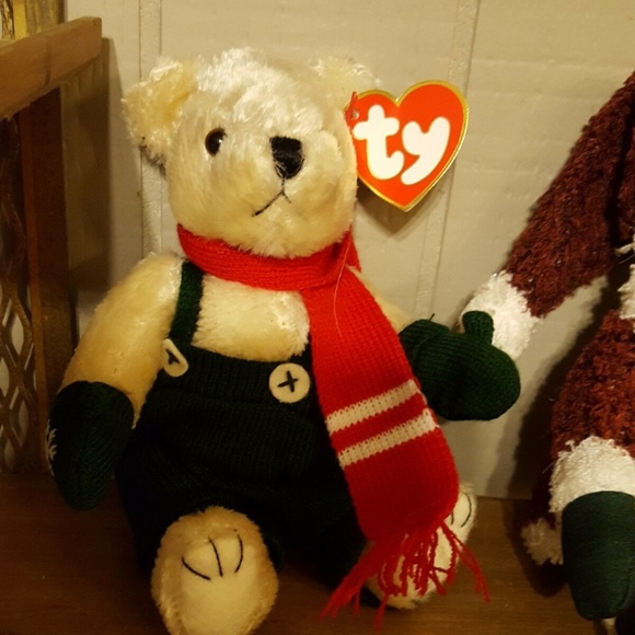 Ty | Holiday | 3 Ty Christmas Attic Treasures Santa Bears | Poshmark